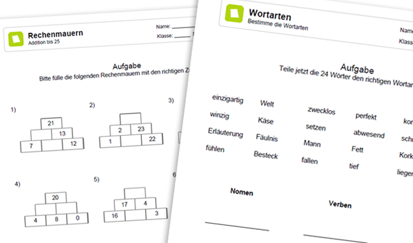 Grundschule Arbeitsblätter - Schule.at