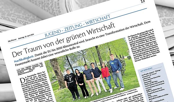 Jugend-Zeitung-Wirtschaft mit der Tageszeitung „Die Presse“ - Schule.at